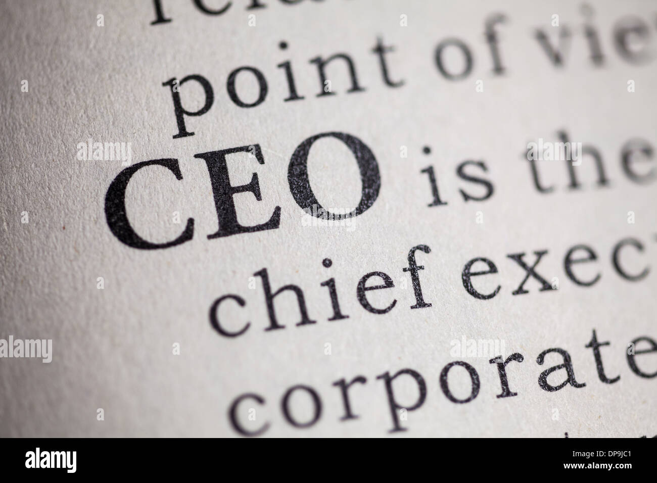 Ceo chief executive officer text hi-res stock photography and images ...
