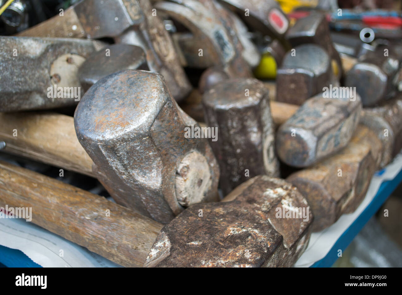 craftsman hand made hammers Stock Photo - Alamy