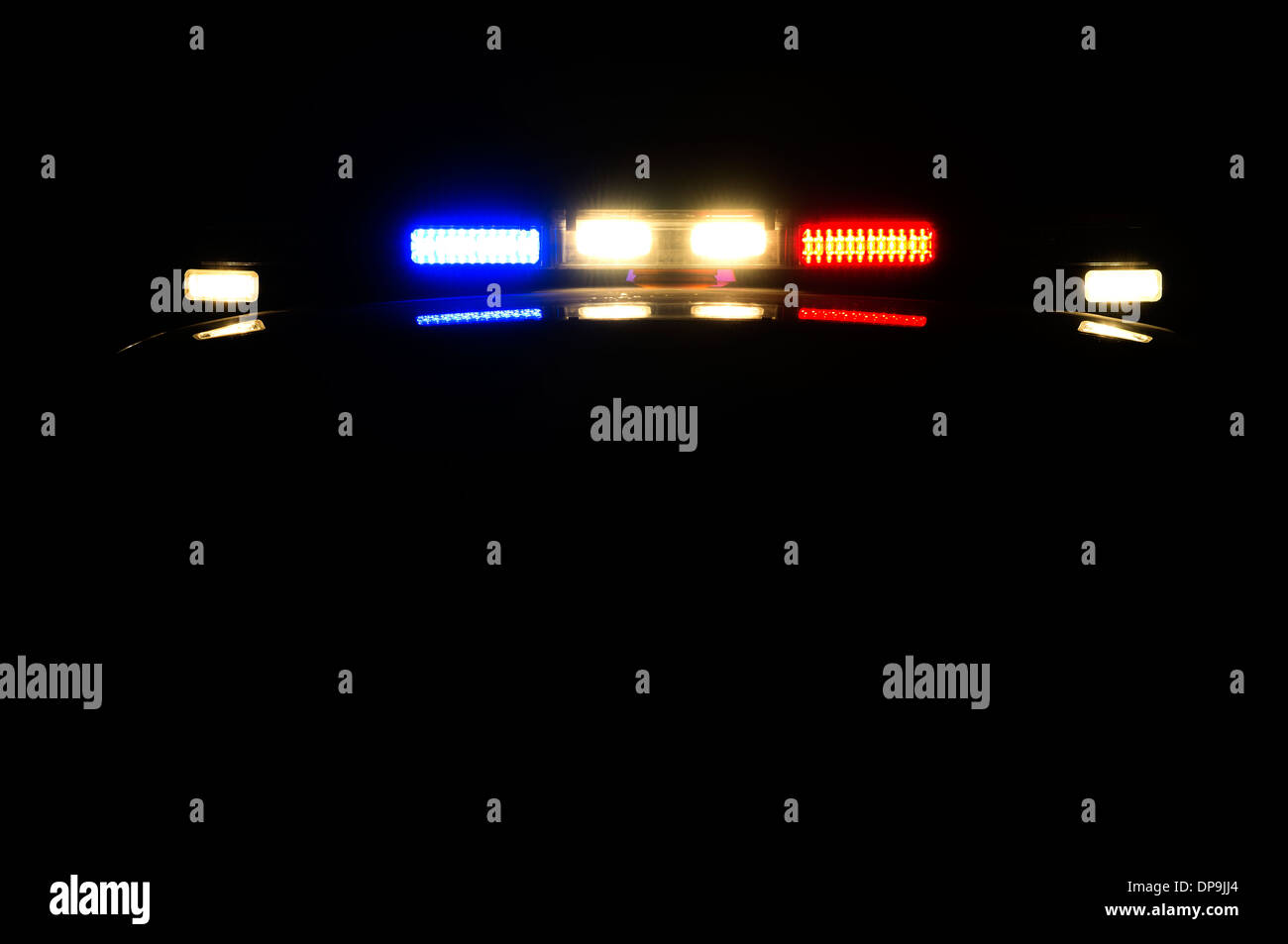 Police car lights hi-res stock photography and images - Alamy
