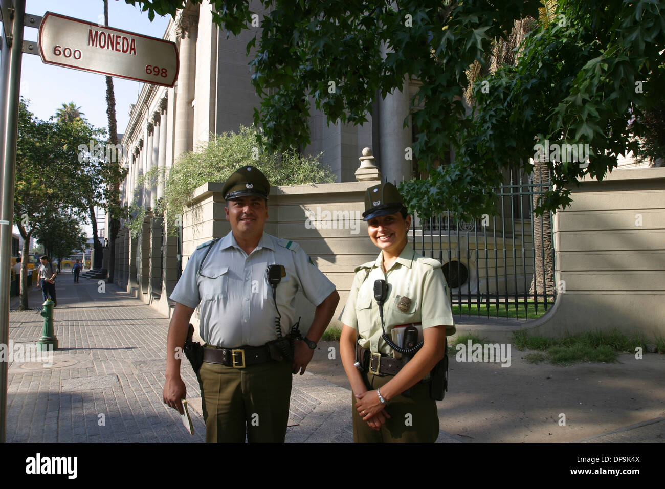 Police officers in Santiago, Chile Stock Photo - Alamy