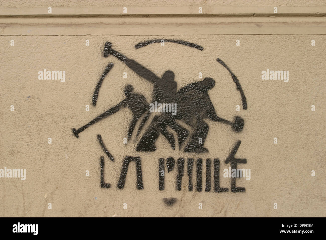 Political slogan, Santiago, Chile Stock Photo - Alamy