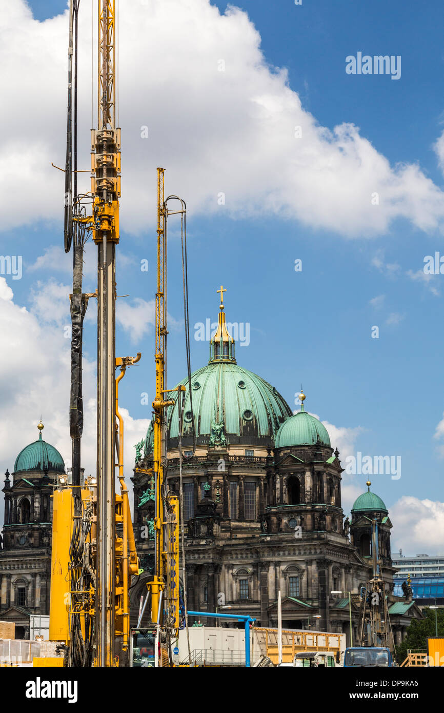 berlin tv tower in between a huge construction site Stock Photo - Alamy