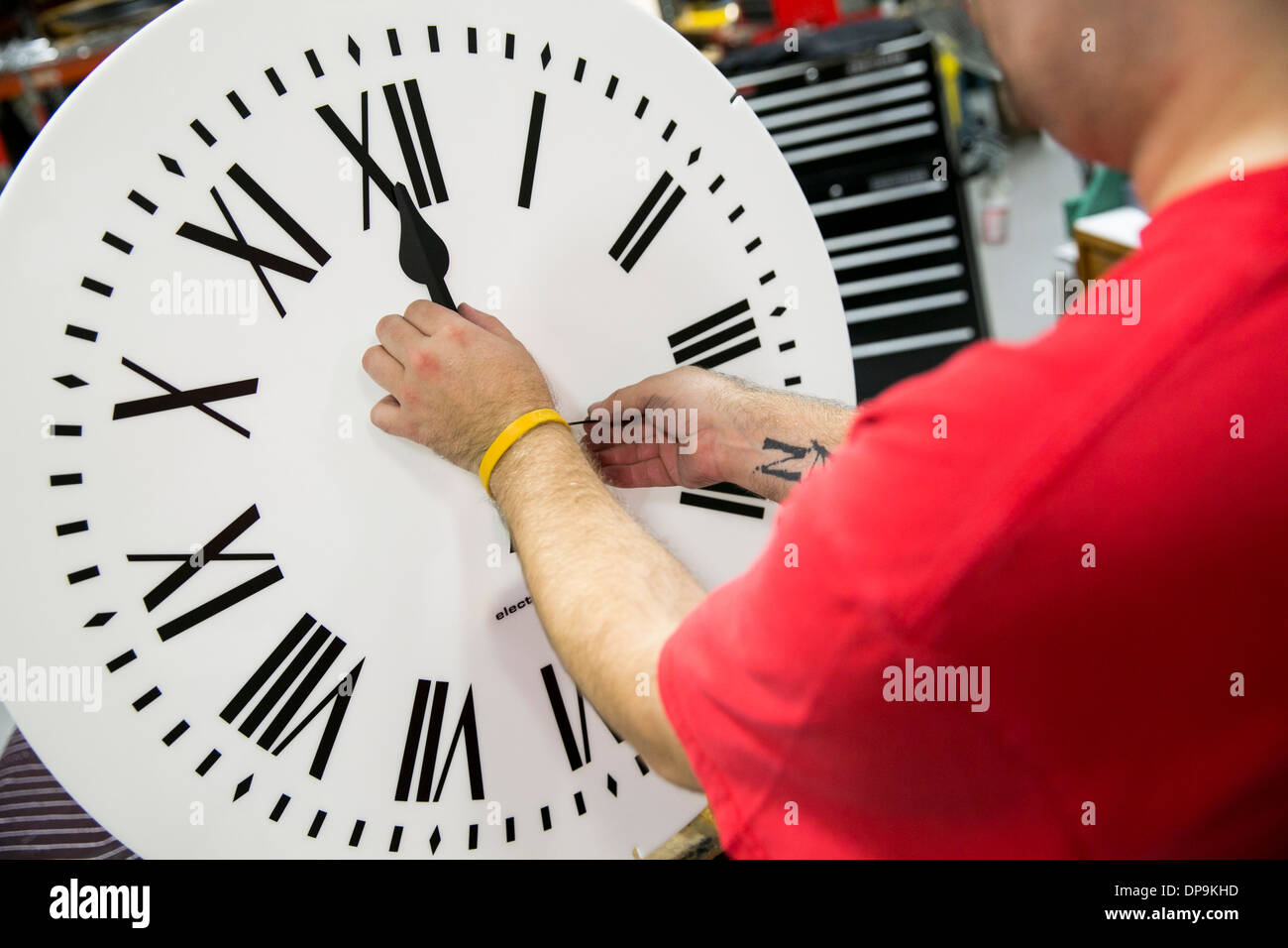 The factory of clock maker Electric Time Company Stock Photo - Alamy