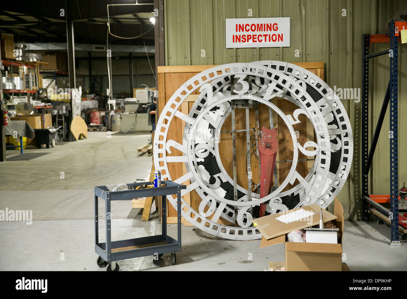 The factory of clock maker Electric Time Company Stock Photo - Alamy