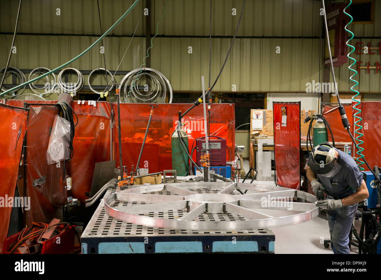 The factory of clock maker Electric Time Company Stock Photo - Alamy