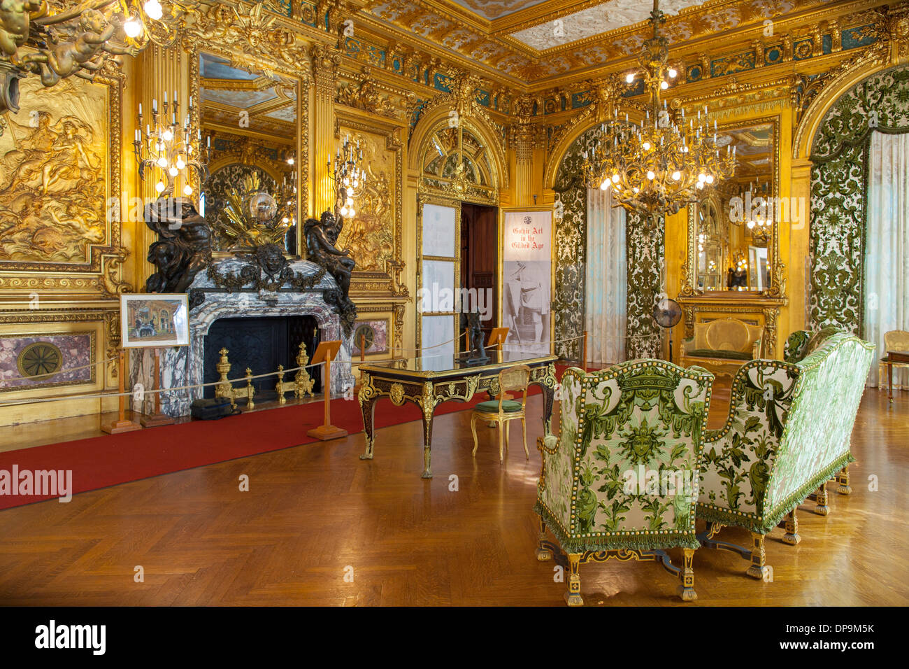 Marble house newport interior hi-res stock photography and images - Alamy