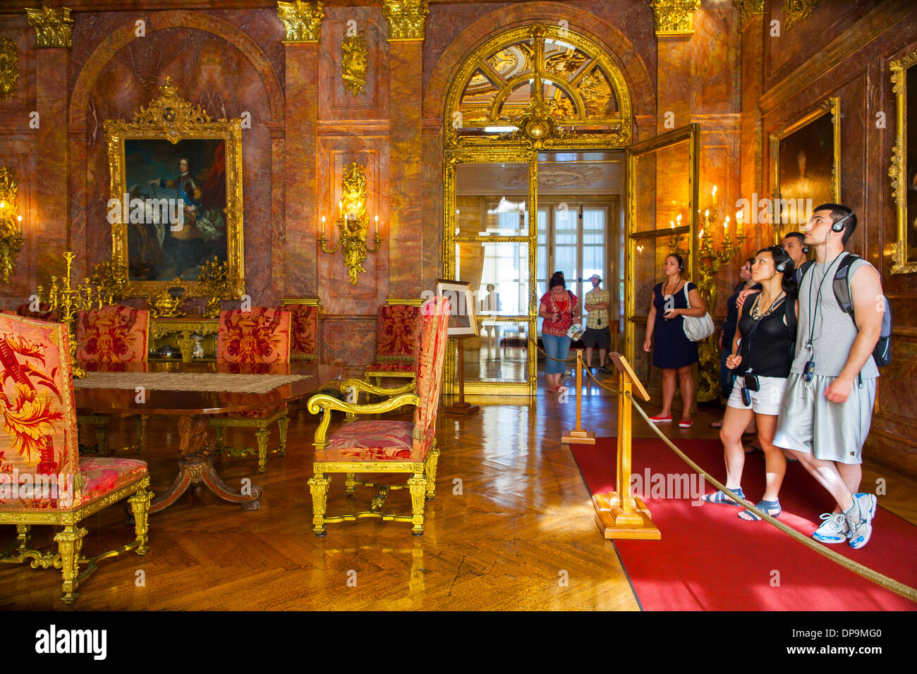 Marble house newport interior hi-res stock photography and images - Alamy