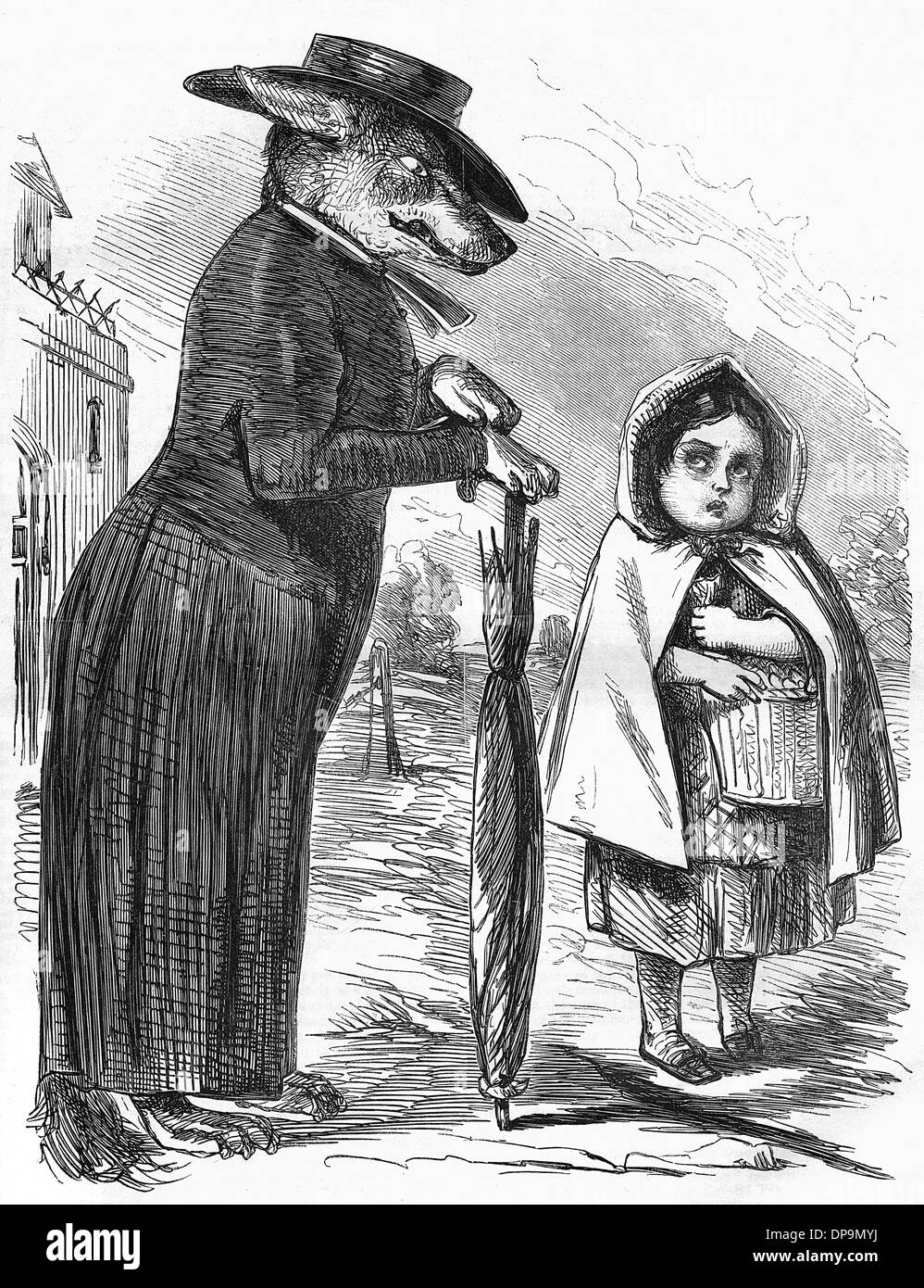 Little red riding hood and the big bad wolf hi-res stock photography ...