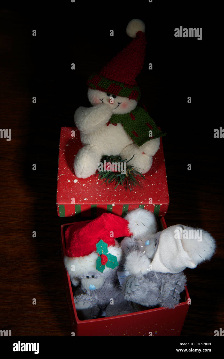 Little teddies try to get to the drink when the house is quiet! Stock ...