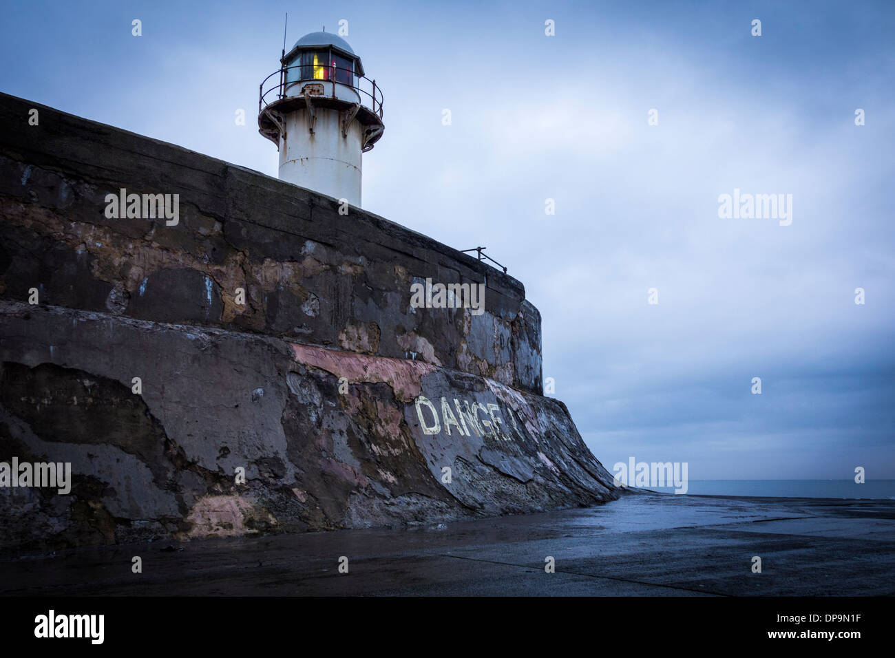 South Gare lighthouse, Redcar, north east England, UK Stock Photo - Alamy