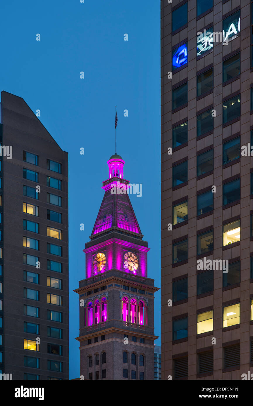 Downtown denver city lights hi-res stock photography and images - Alamy