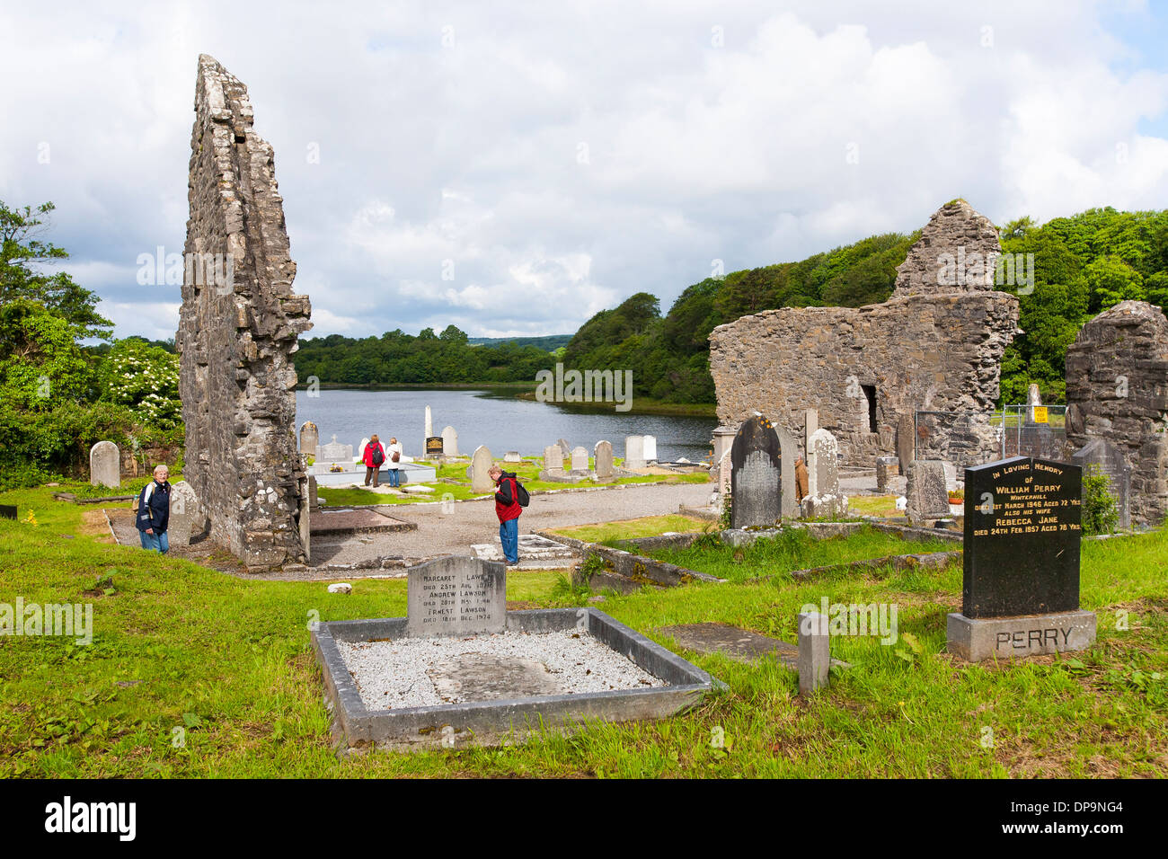 The remains of Donegal's Franciscan Abbey Stock Photo - Alamy