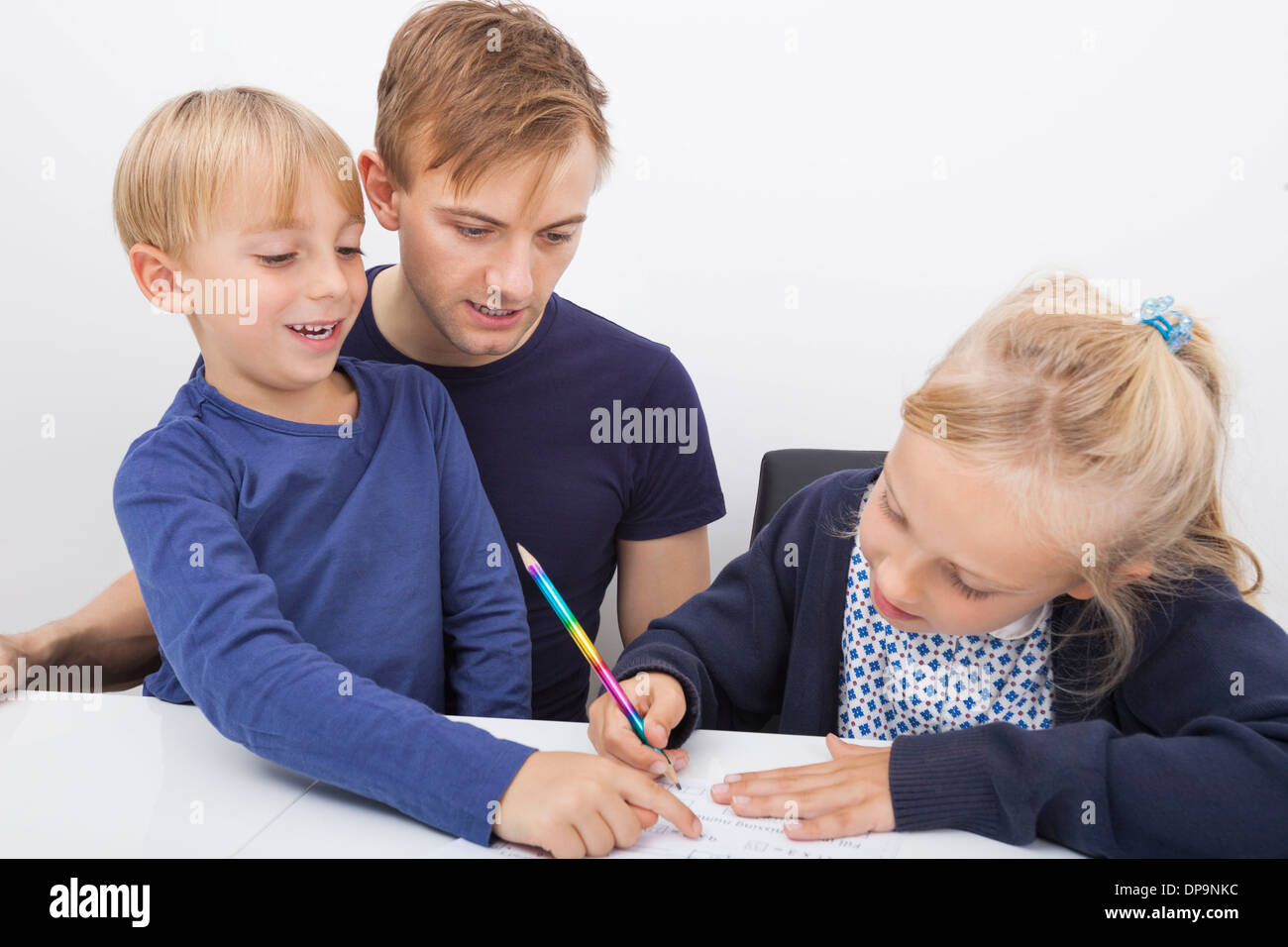 Father son looking at house hi-res stock photography and images - Alamy