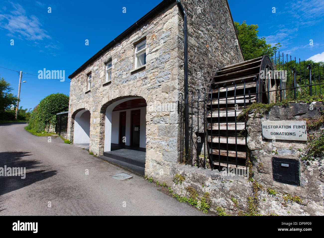 A main water wheel opposite the cafe at the Abbey Mill, a converted ...