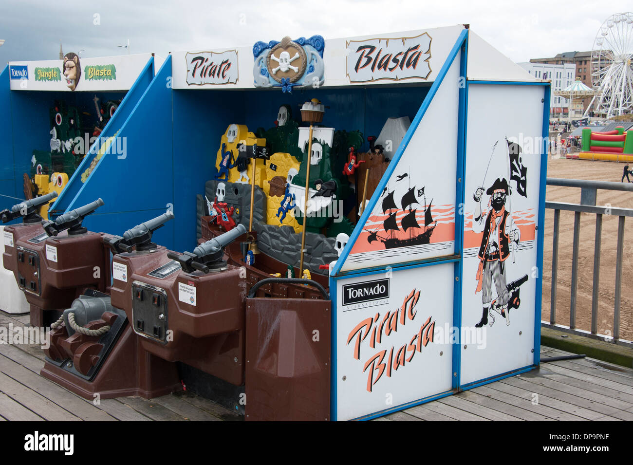 Arcade games Shooting Weston-Super-Mare Somerset UK Stock Photo - Alamy