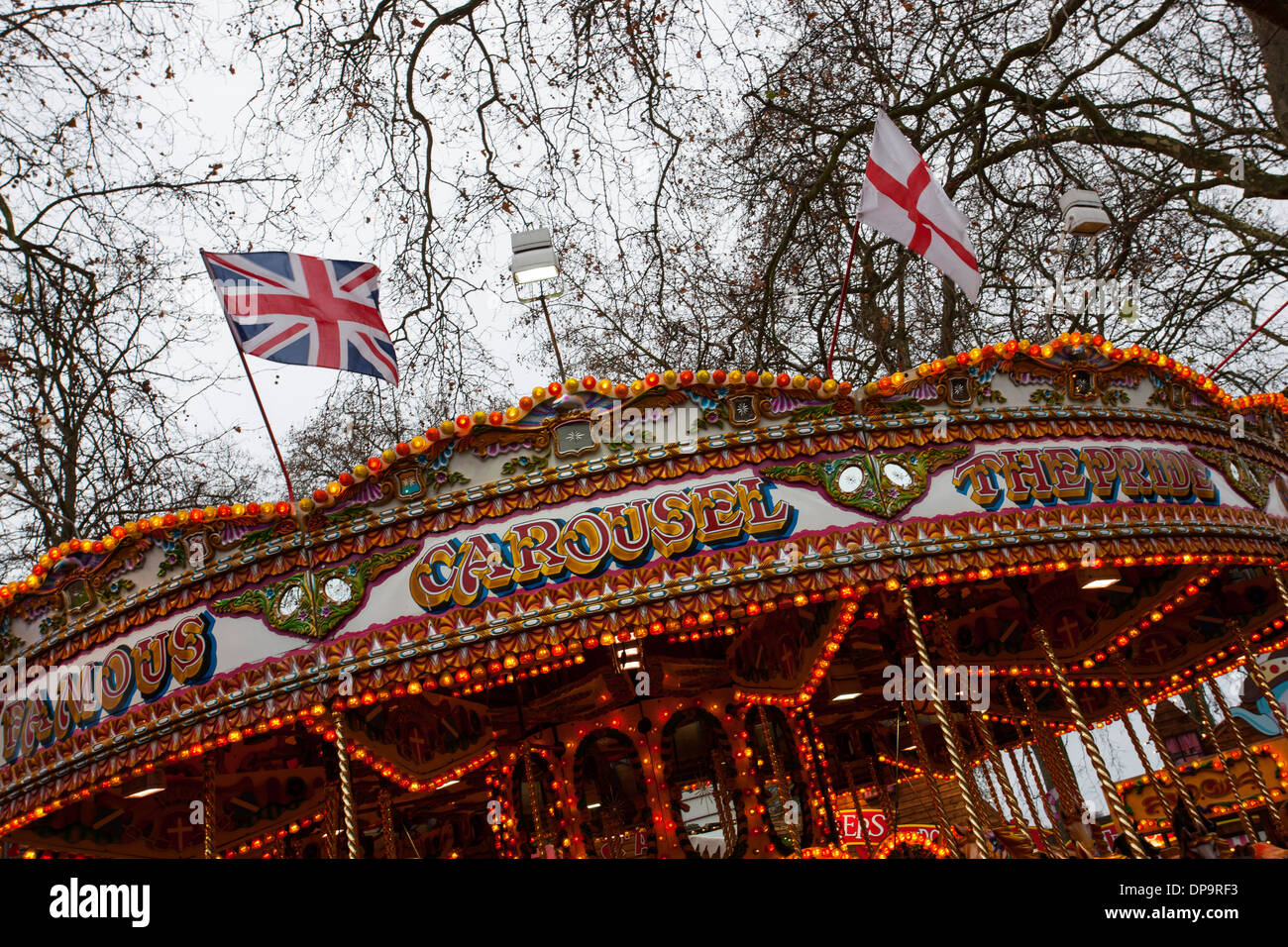 Fun fair ride Carousel Stock Photo - Alamy