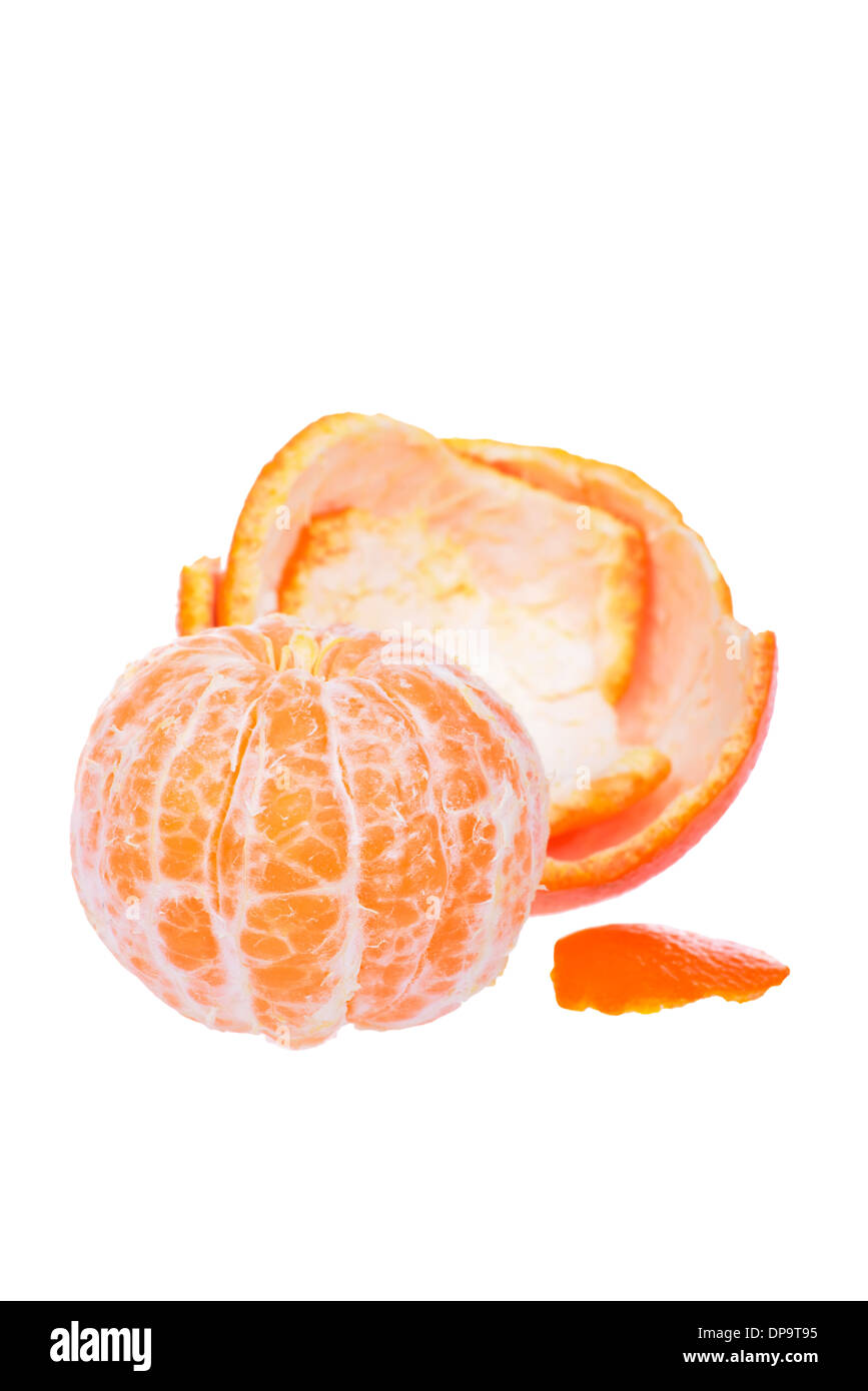 Whole half mandarin orange reflection hi-res stock photography and ...