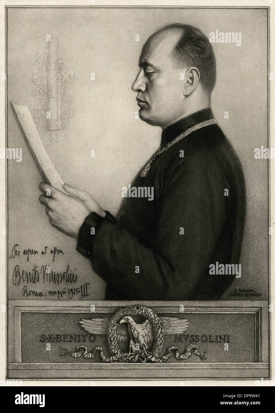 Benito mussolini 1925 hi-res stock photography and images - Alamy