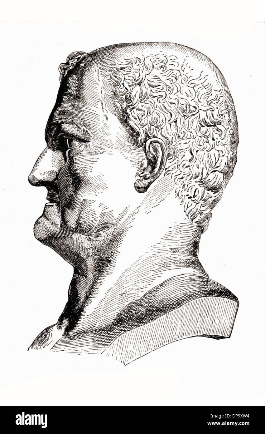 Portrait of Emperor VESPASIAN - British engraving XIX th Century Stock ...