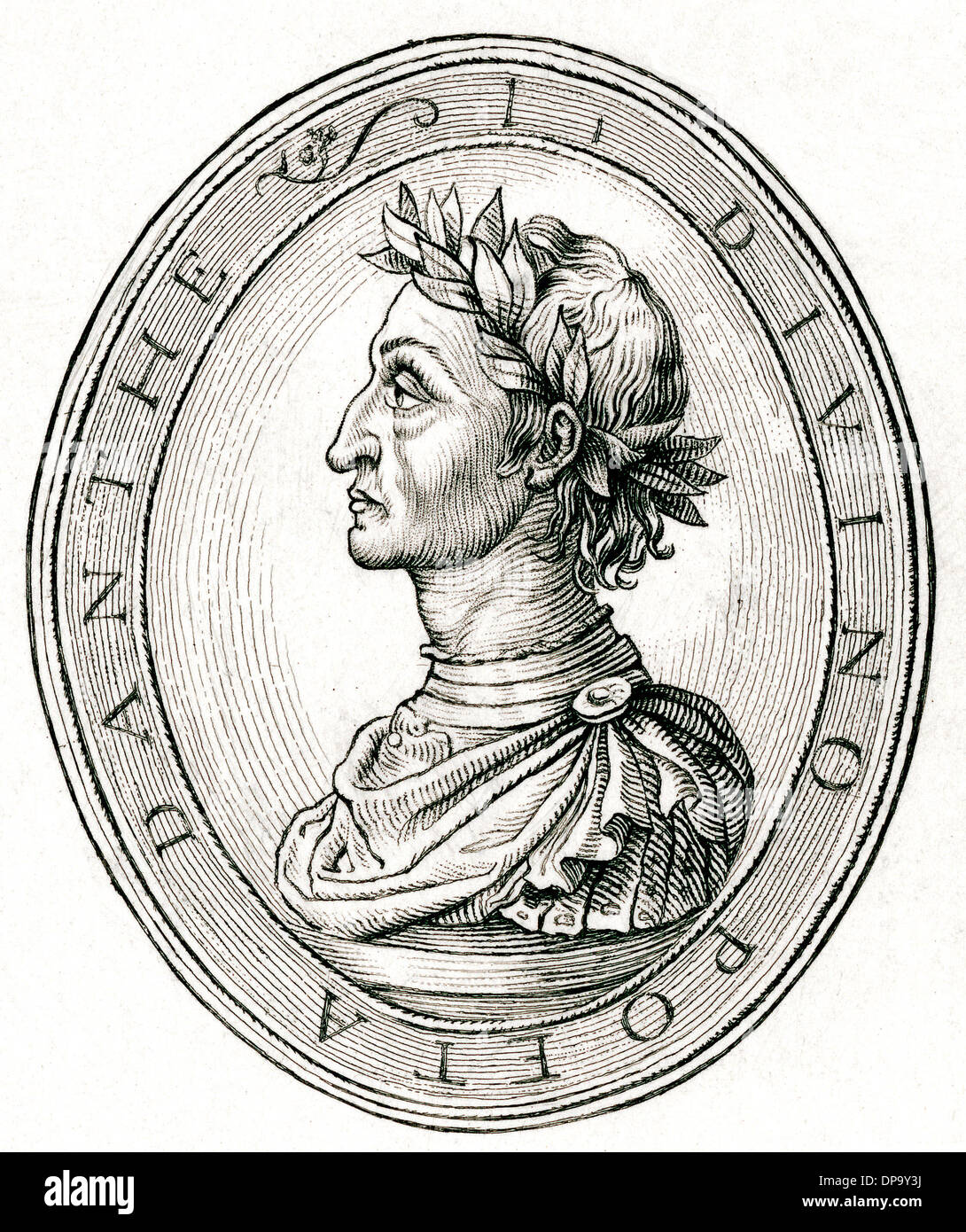 Profile of dante alighieri hi-res stock photography and images - Alamy