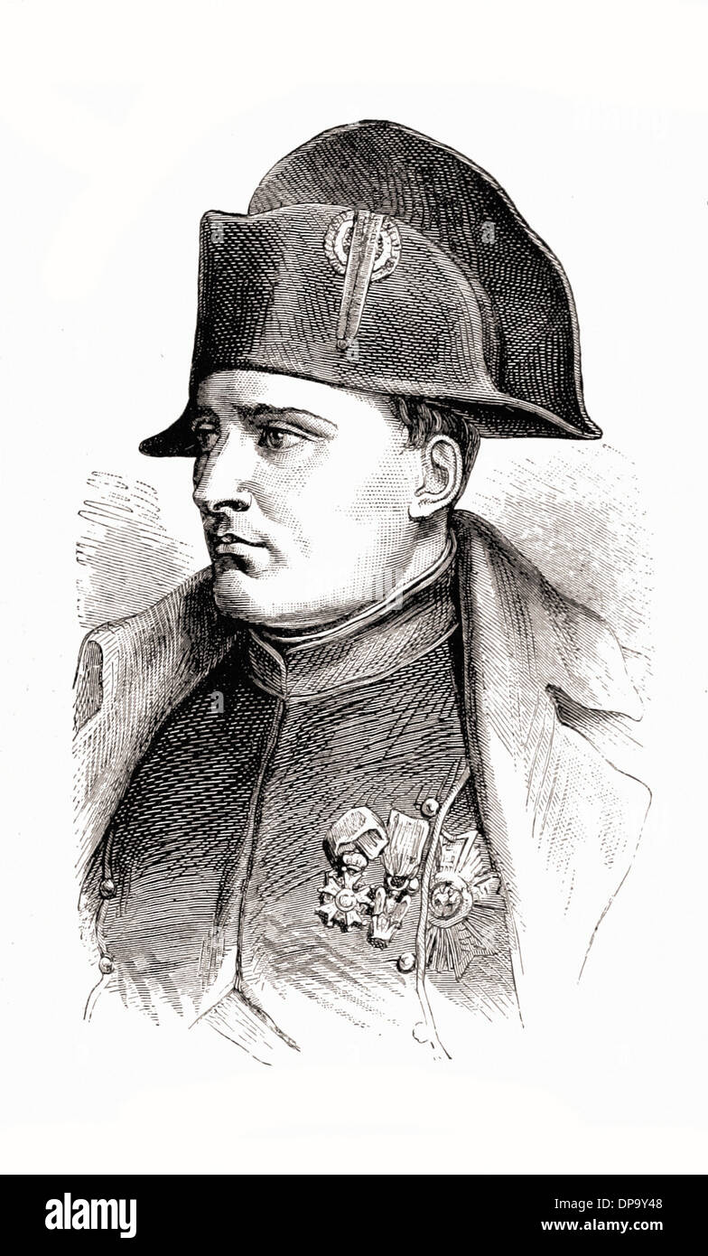 Portrait of Emperor Napoleon Bonaparte - British engraving XIX th ...