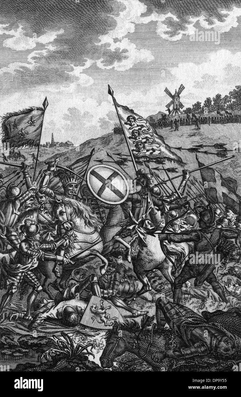 Battle of crecy Black and White Stock Photos & Images - Alamy