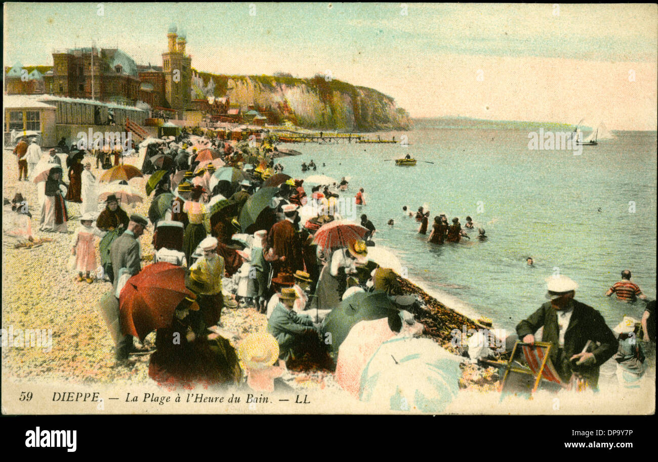 The Beach at Dieppe Stock Photo - Alamy
