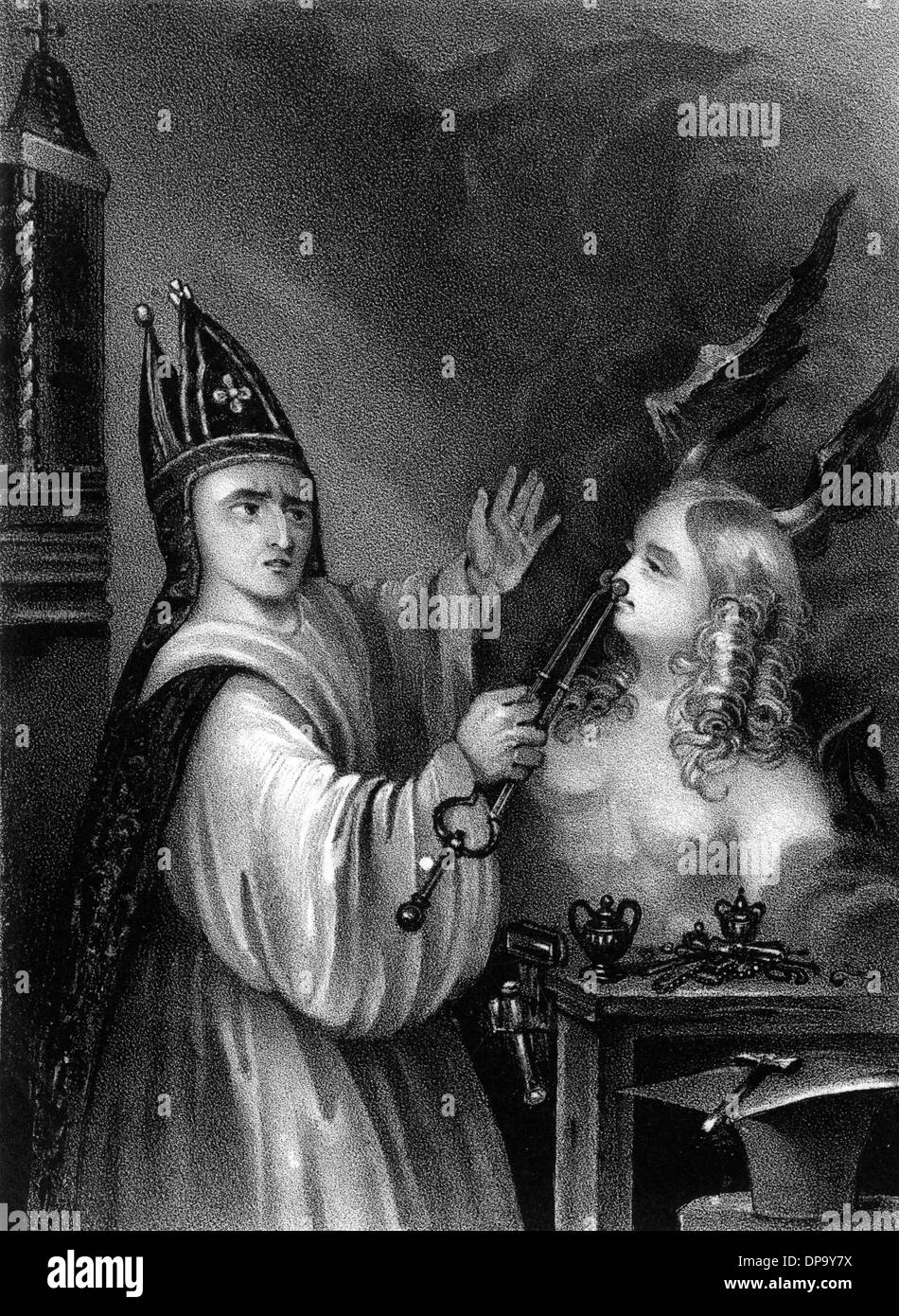 ST DUNSTAN & THE DEVIL Stock Photo - Alamy