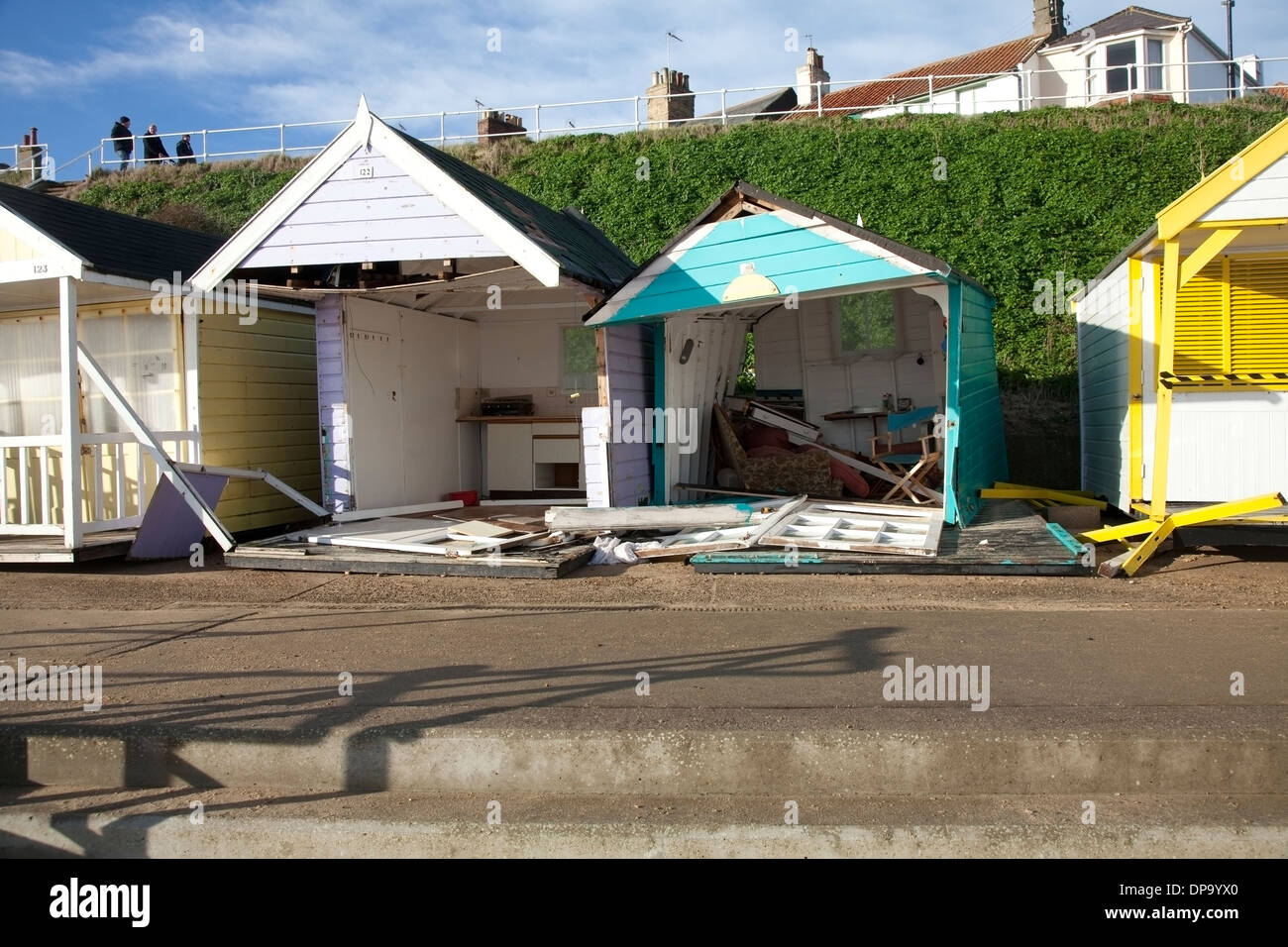 Southwold storm damage Stock Photo - Alamy