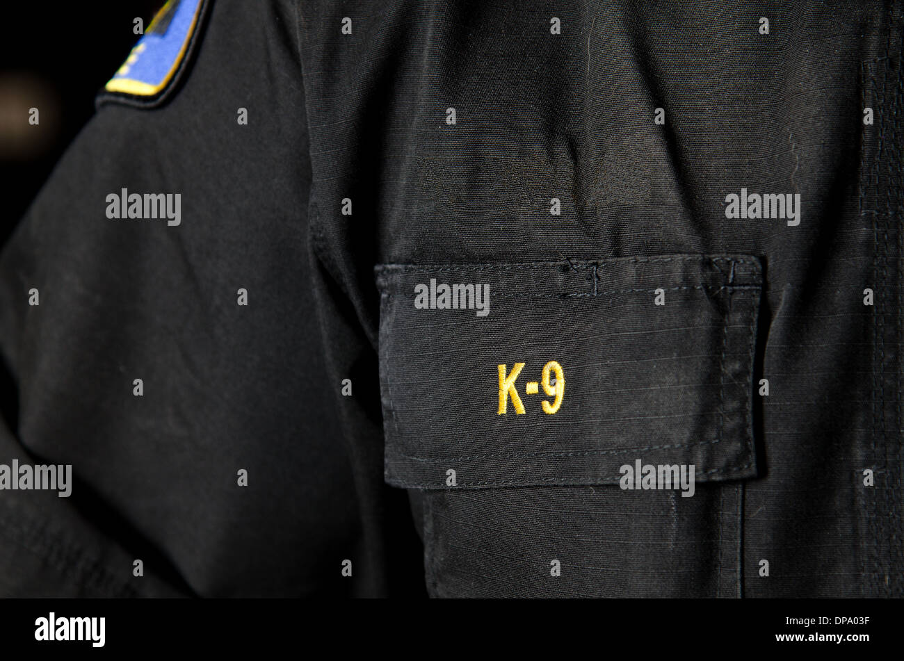 A close up of a K9 officer's uniform shirt Stock Photo - Alamy