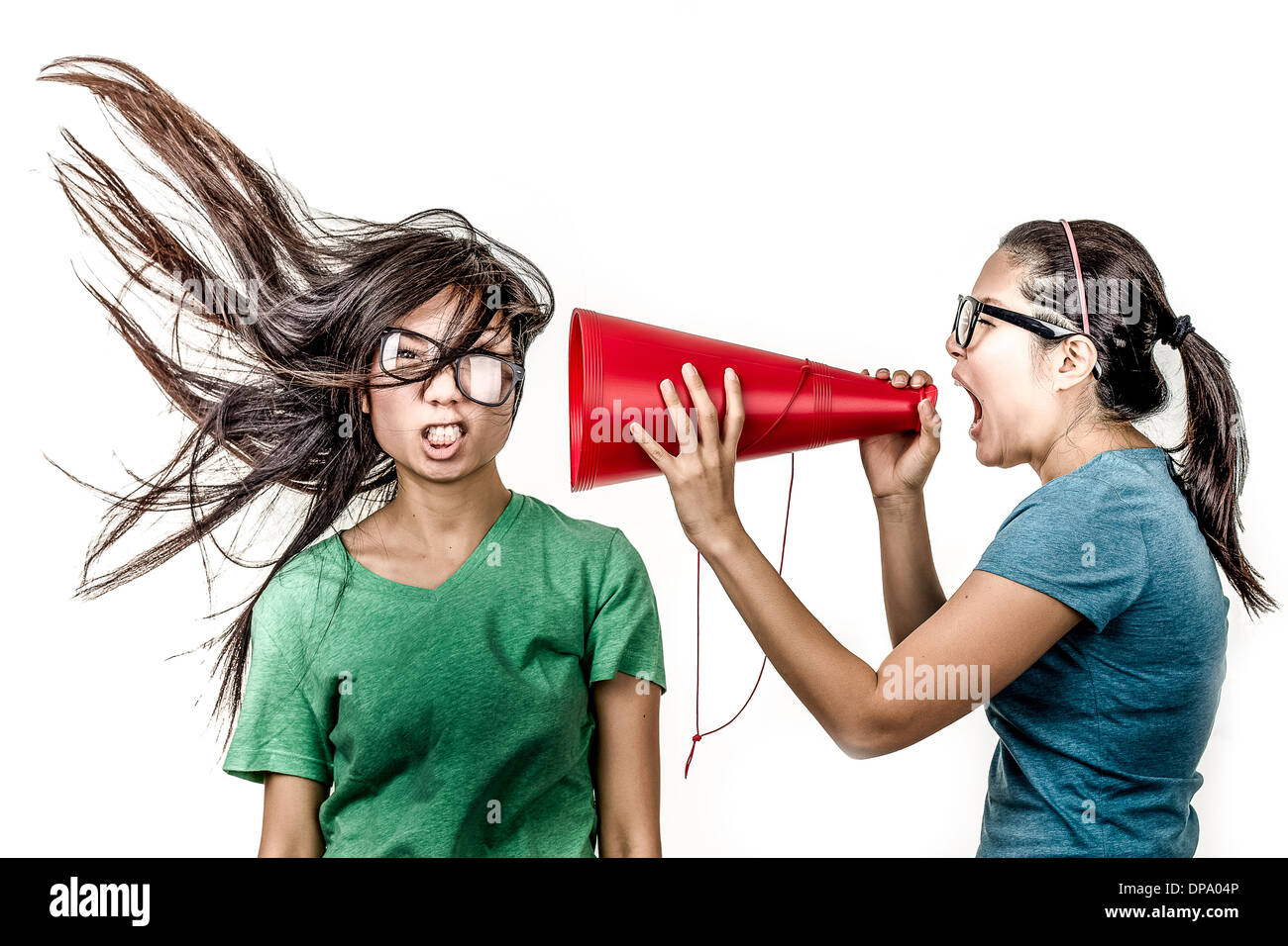 Woman yelling hi-res stock photography and images - Alamy