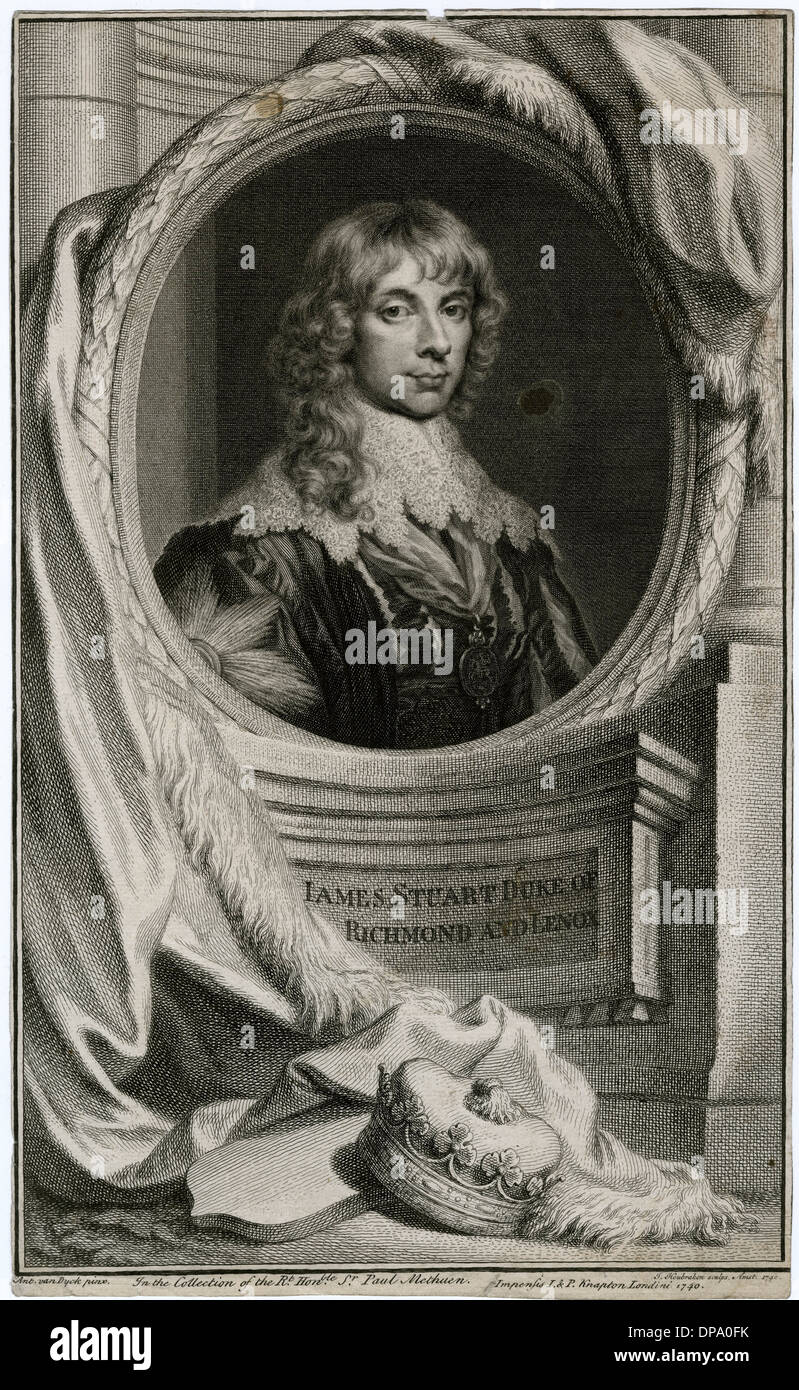 JAMES DUKE OF RICHMOND Stock Photo - Alamy