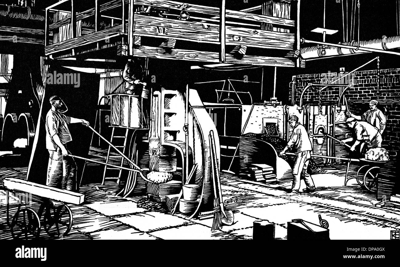 Krupp's Puddling Shop Stock Photo - Alamy