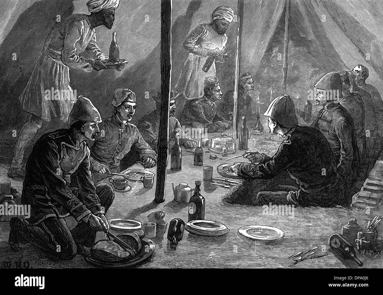 Mess tent hi-res stock photography and images - Alamy