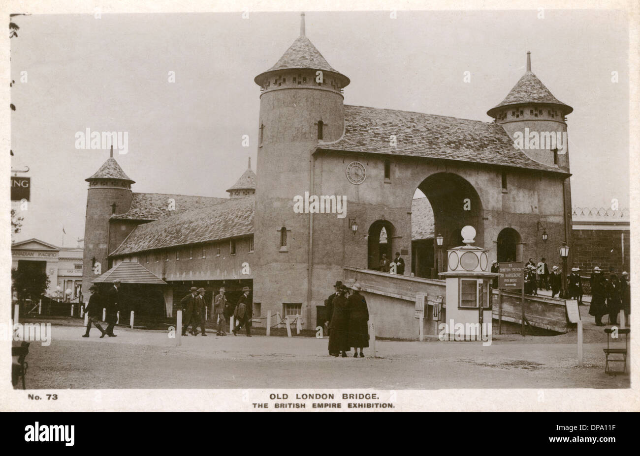 Old London Bridge - British Empire Exhibition 1924 Stock Photo - Alamy