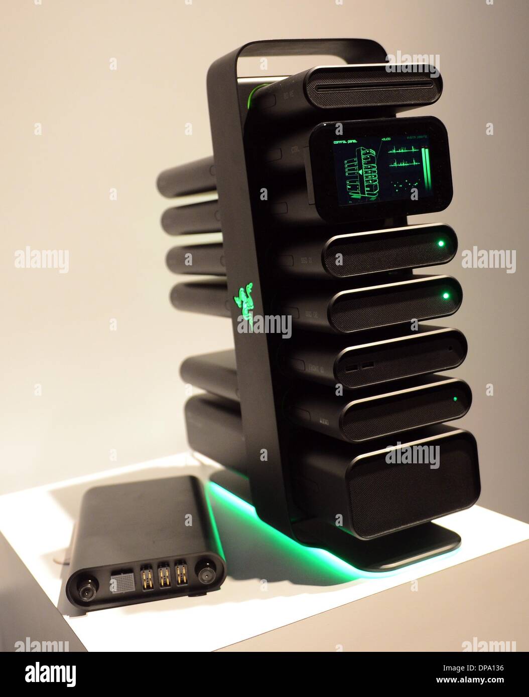 Las Vegas, USA. 09th Jan, 2014. The Computer "Christine" of Razer at ...