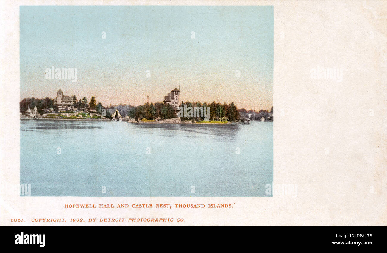 Hopewell Hall and Castle Rest, Thousand Islands Stock Photo - Alamy