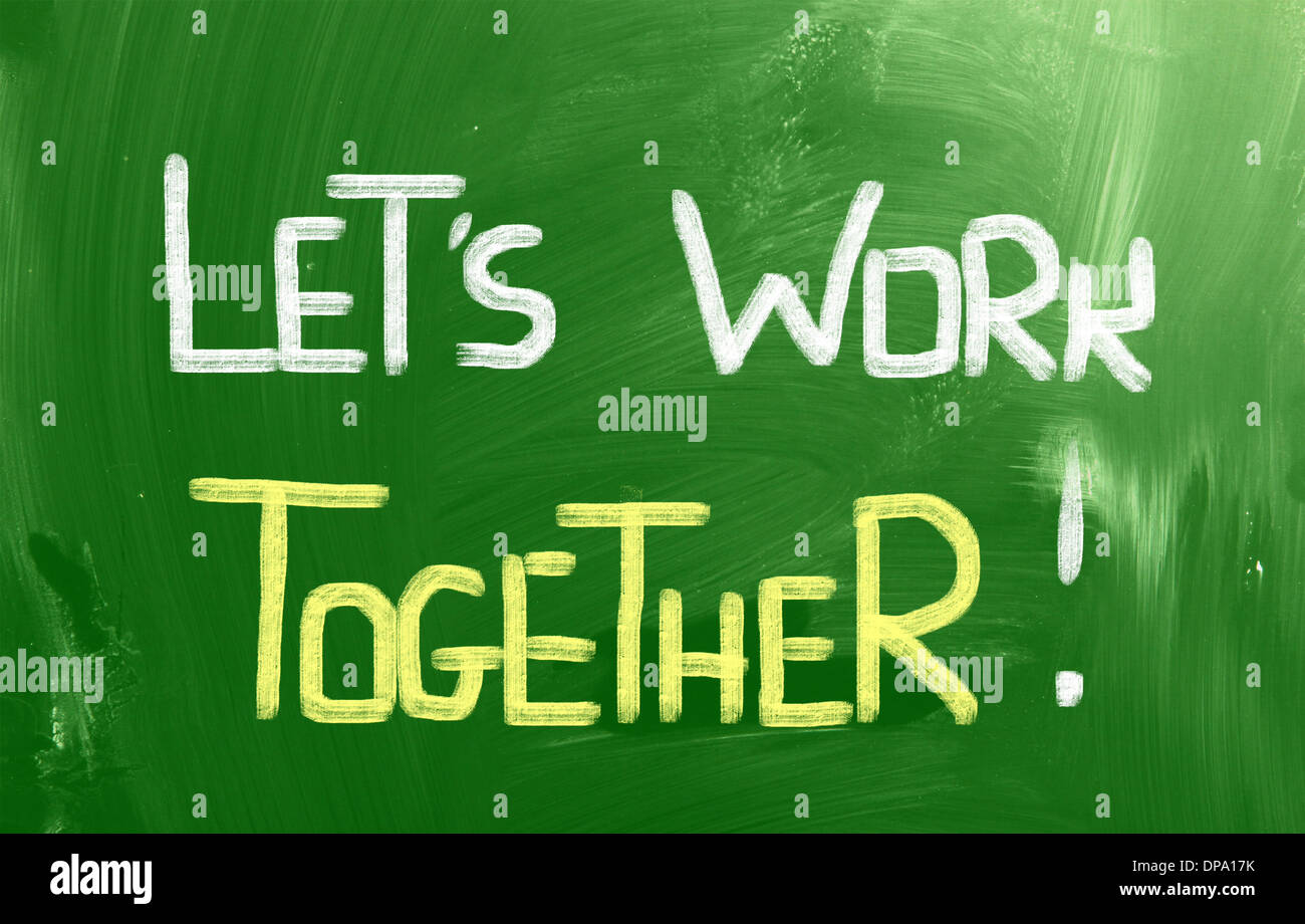 Lets work together hi-res stock photography and images - Alamy