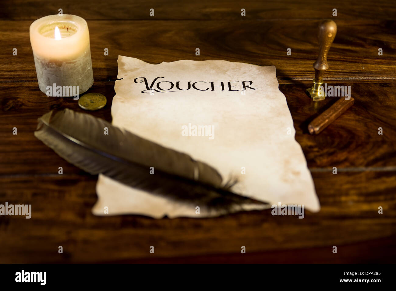 Old voucher hi-res stock photography and images - Alamy