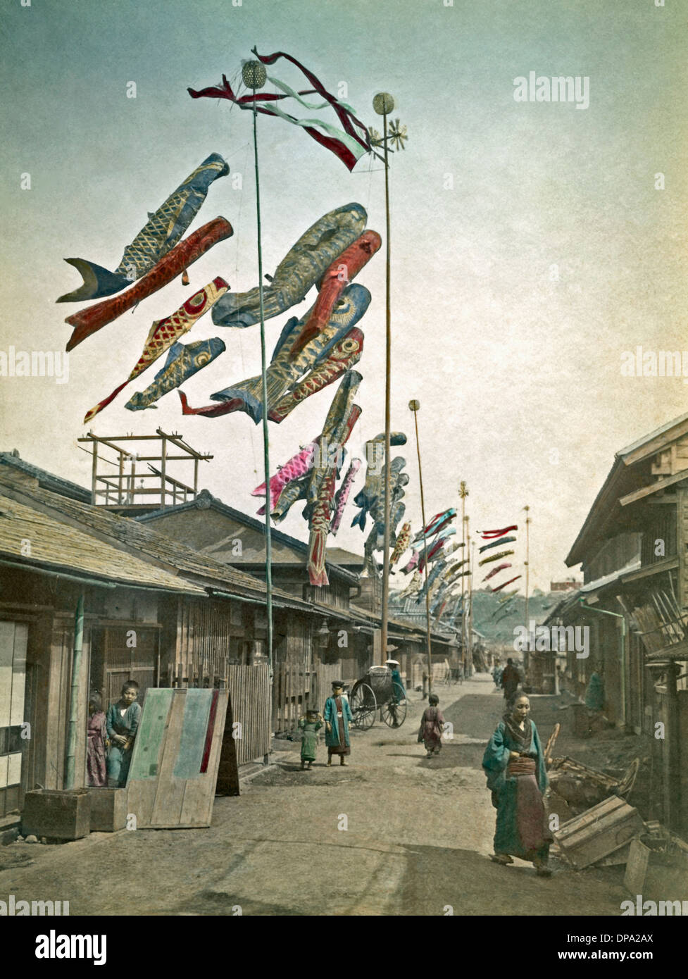 Japanese carp banners hi-res stock photography and images - Alamy