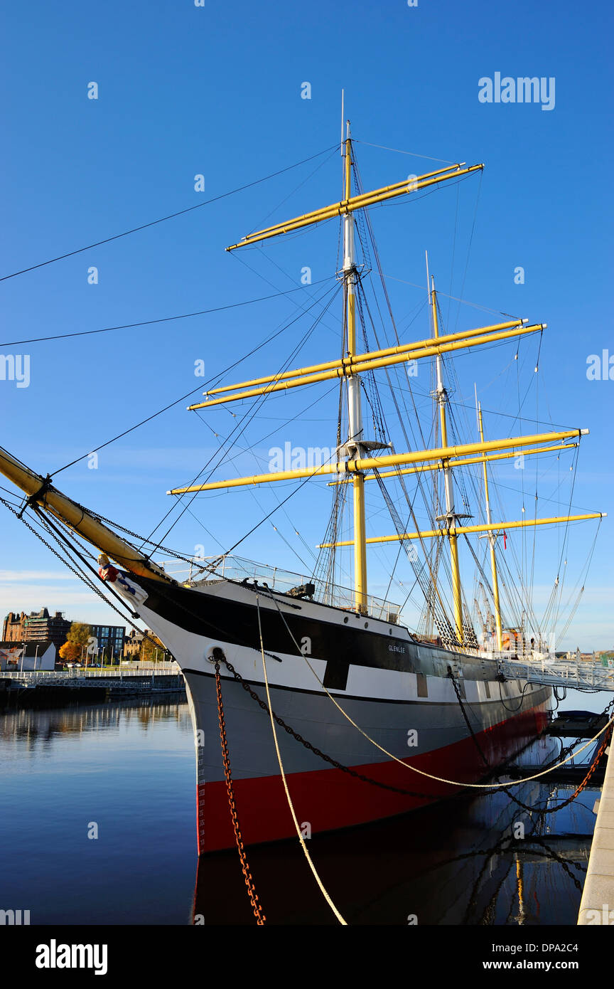 Tall ship SV Glenlee berthed at new Riverside Museum of Transport ...