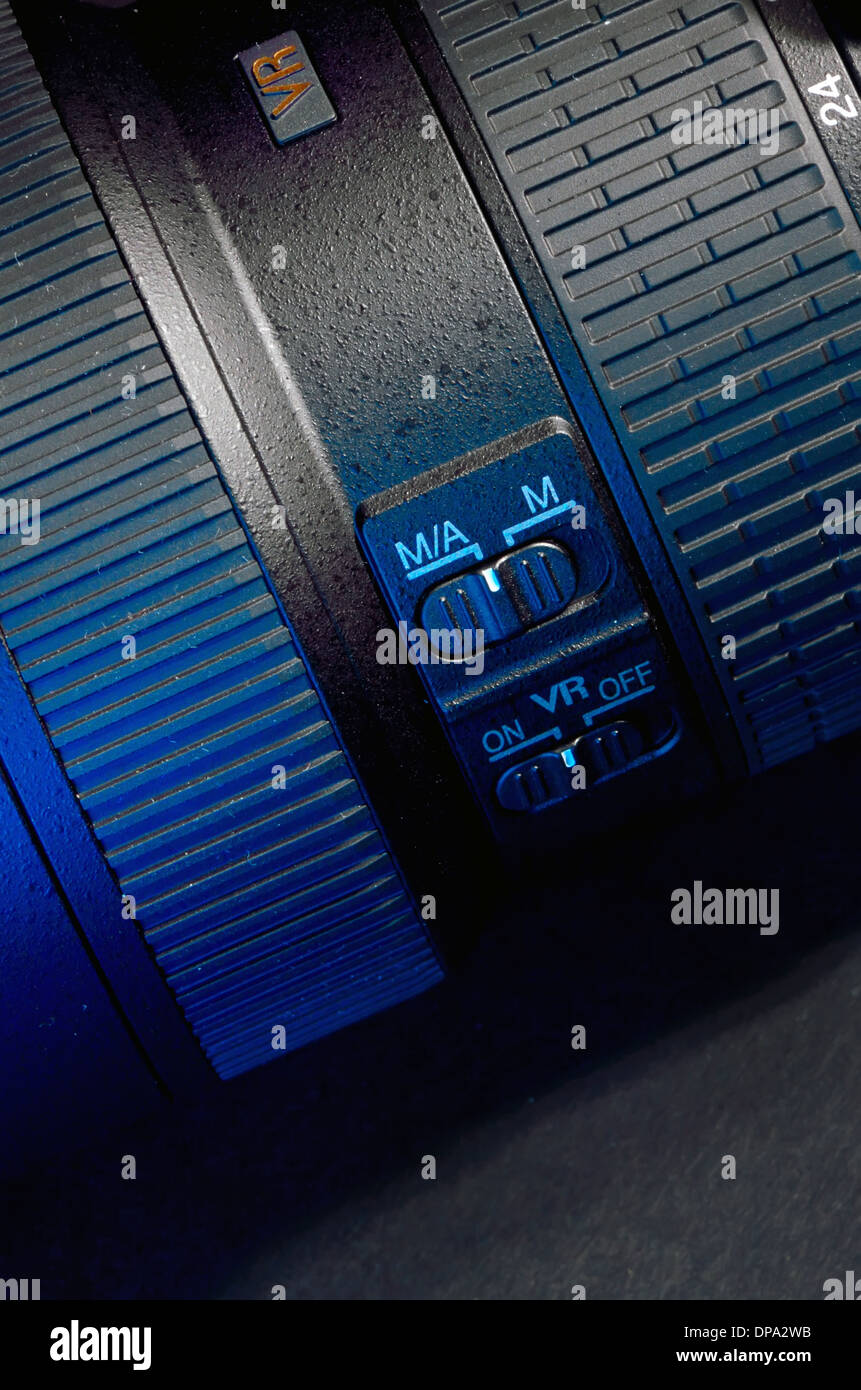 details of lens button close-up Stock Photo - Alamy
