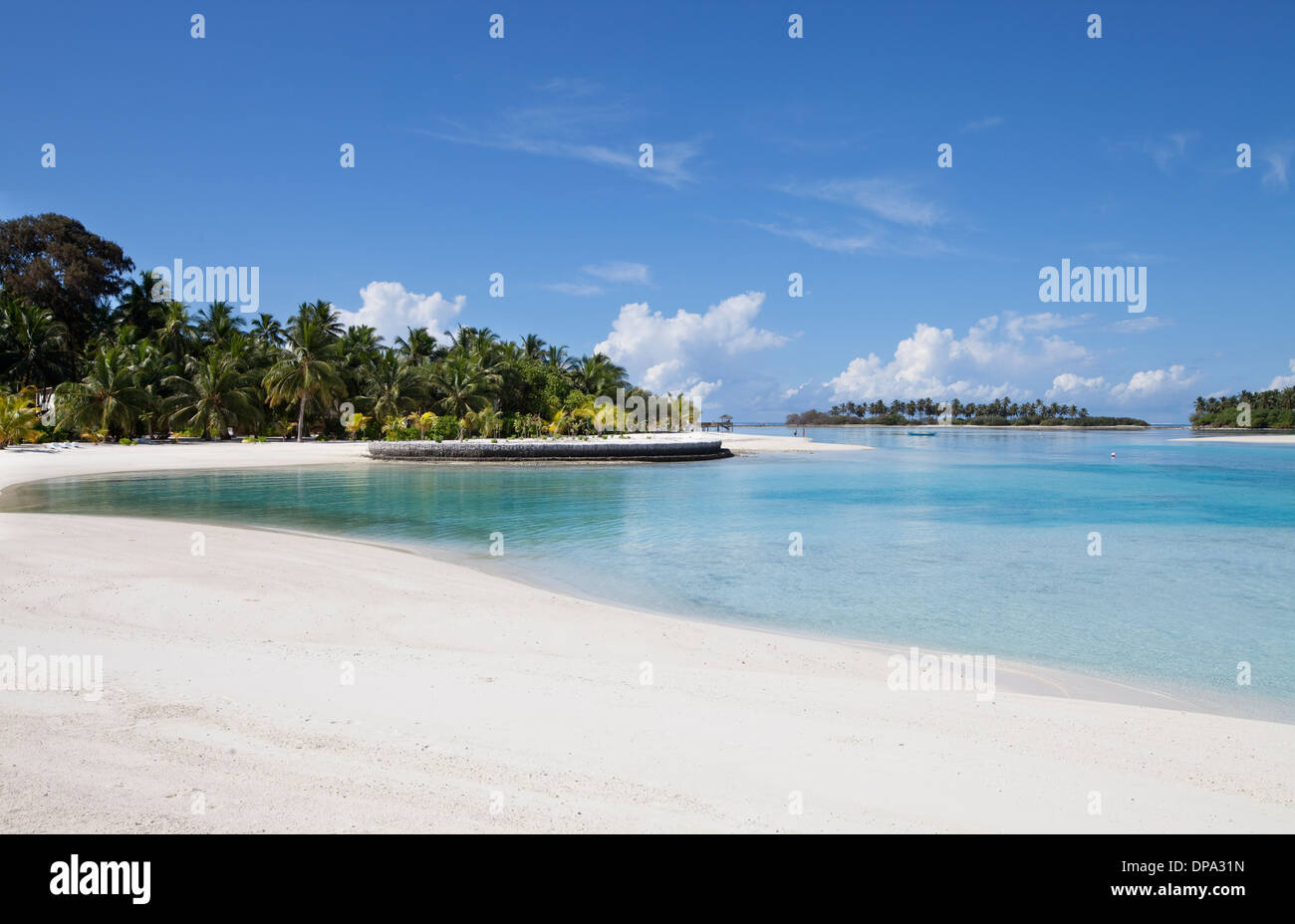 The beautiful Kandooma Island in South Male Atoll, The Maldives Stock ...