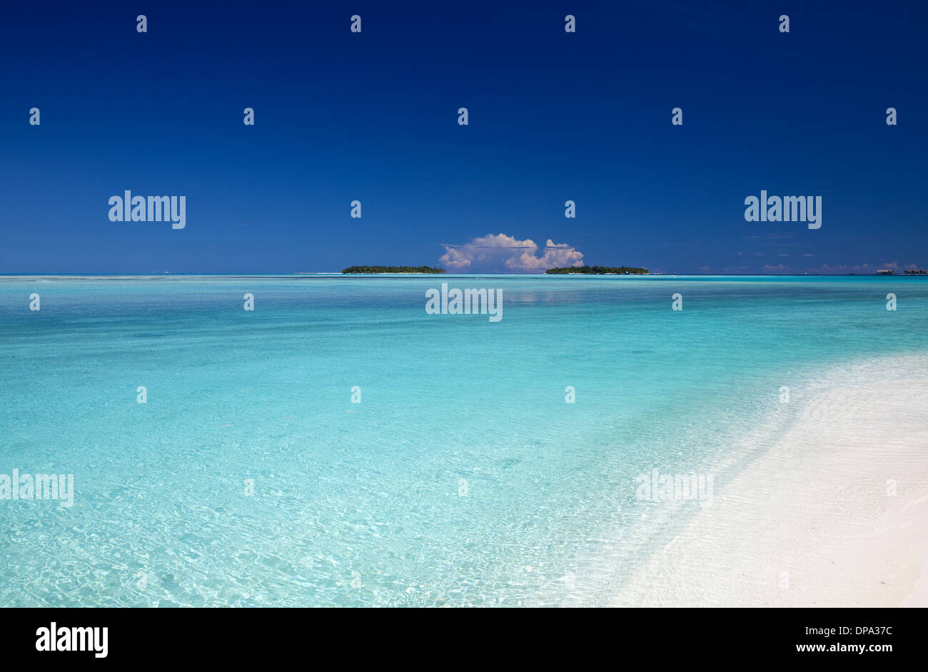 The beautiful Kandooma Island in South Male Atoll, The Maldives Stock ...