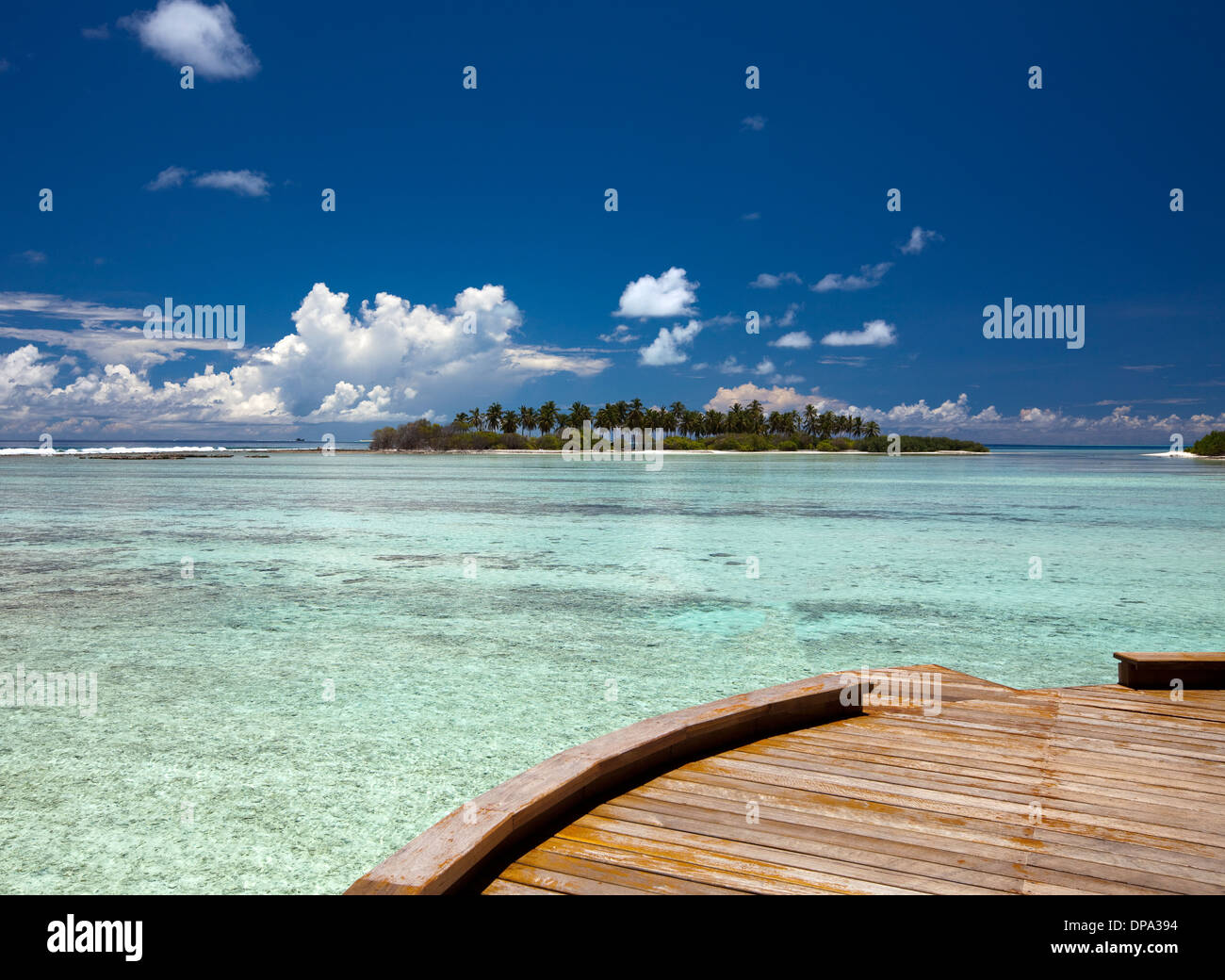 The beautiful Kandooma Island in South Male Atoll, The Maldives Stock ...