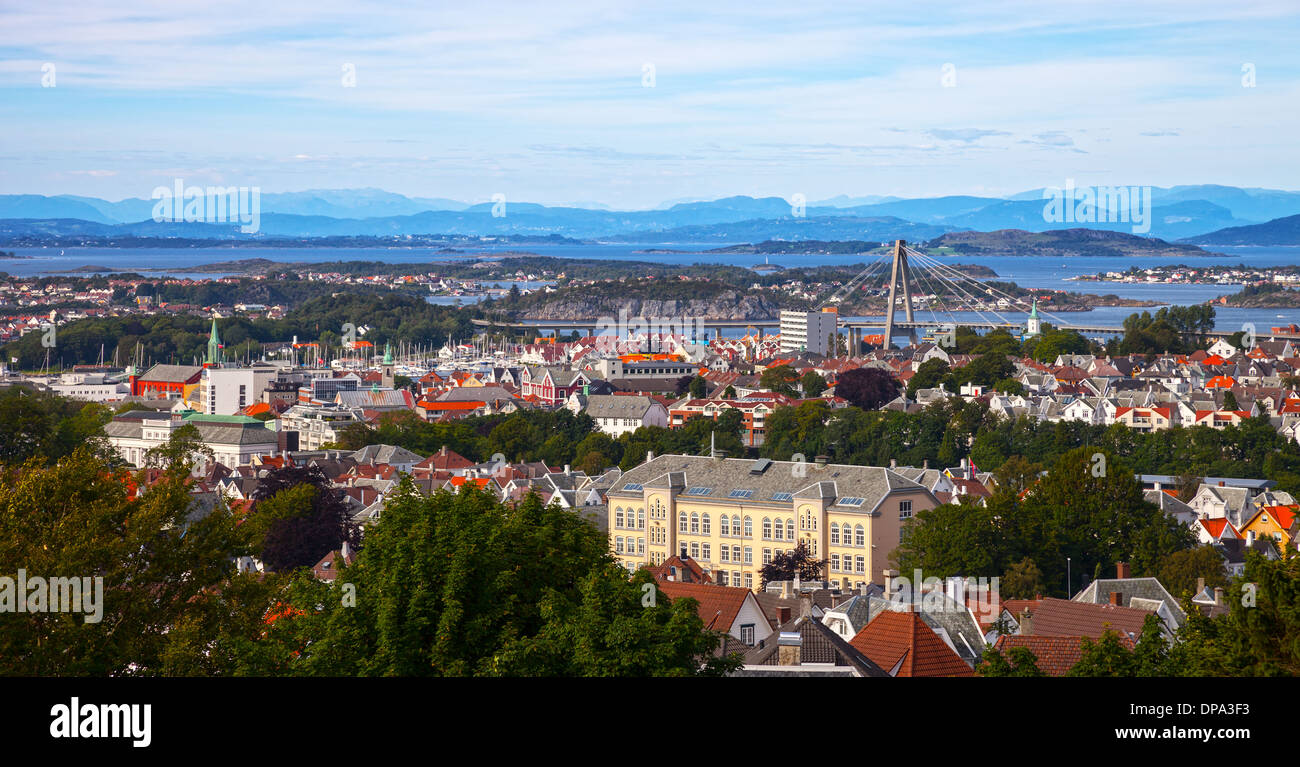 Stavanger, Norway - View of the city from above Stock Photo - Alamy