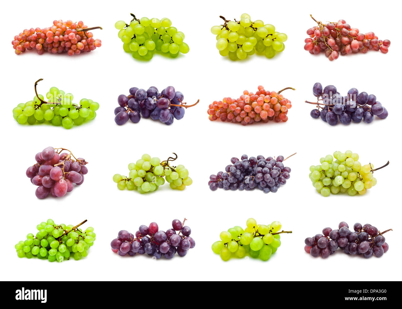 Grape branch set collection hi-res stock photography and images - Alamy