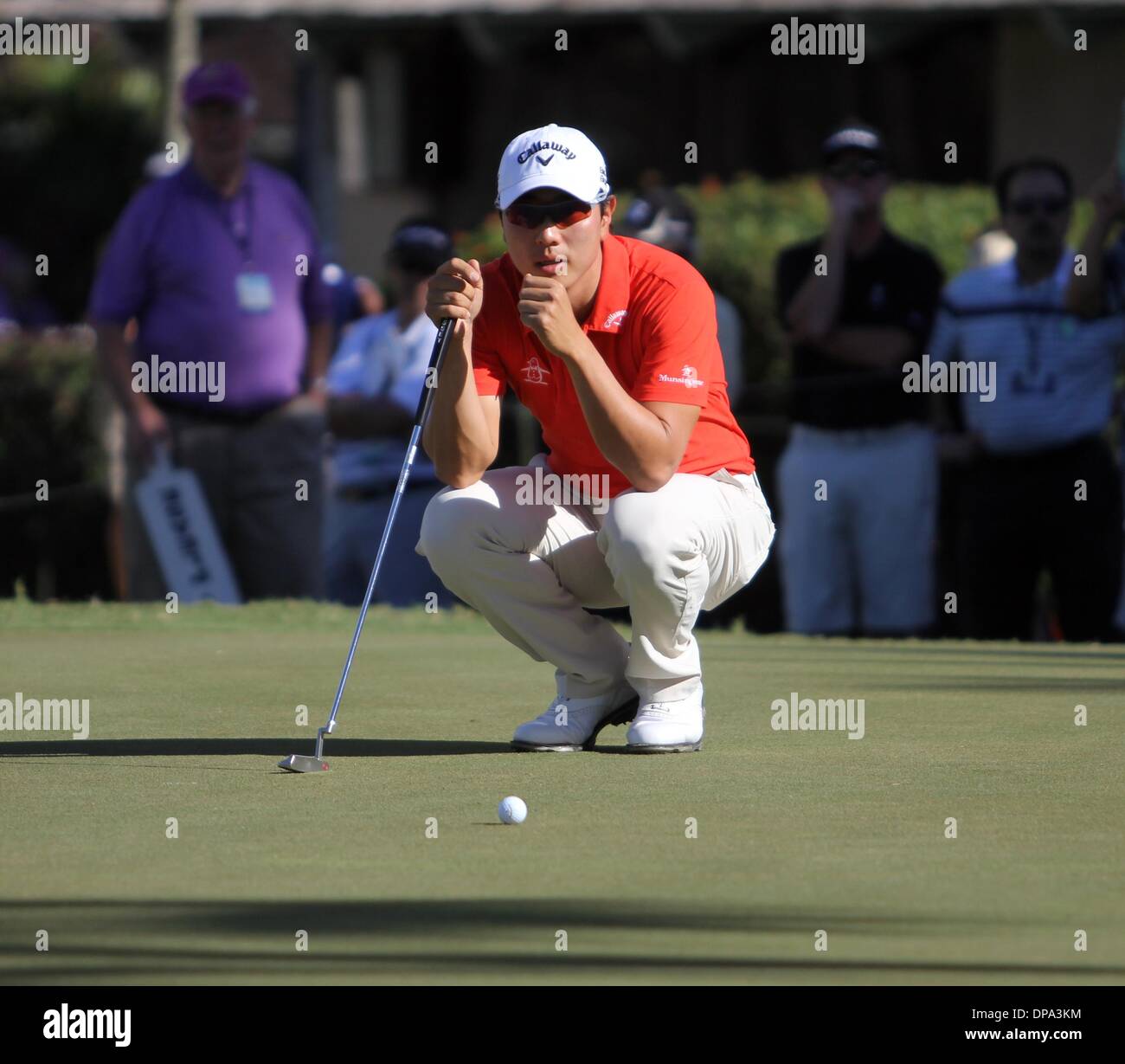 Honolulu, Hawaii, USA. 9th January 2014. Sang-Moon Bae during the first ...