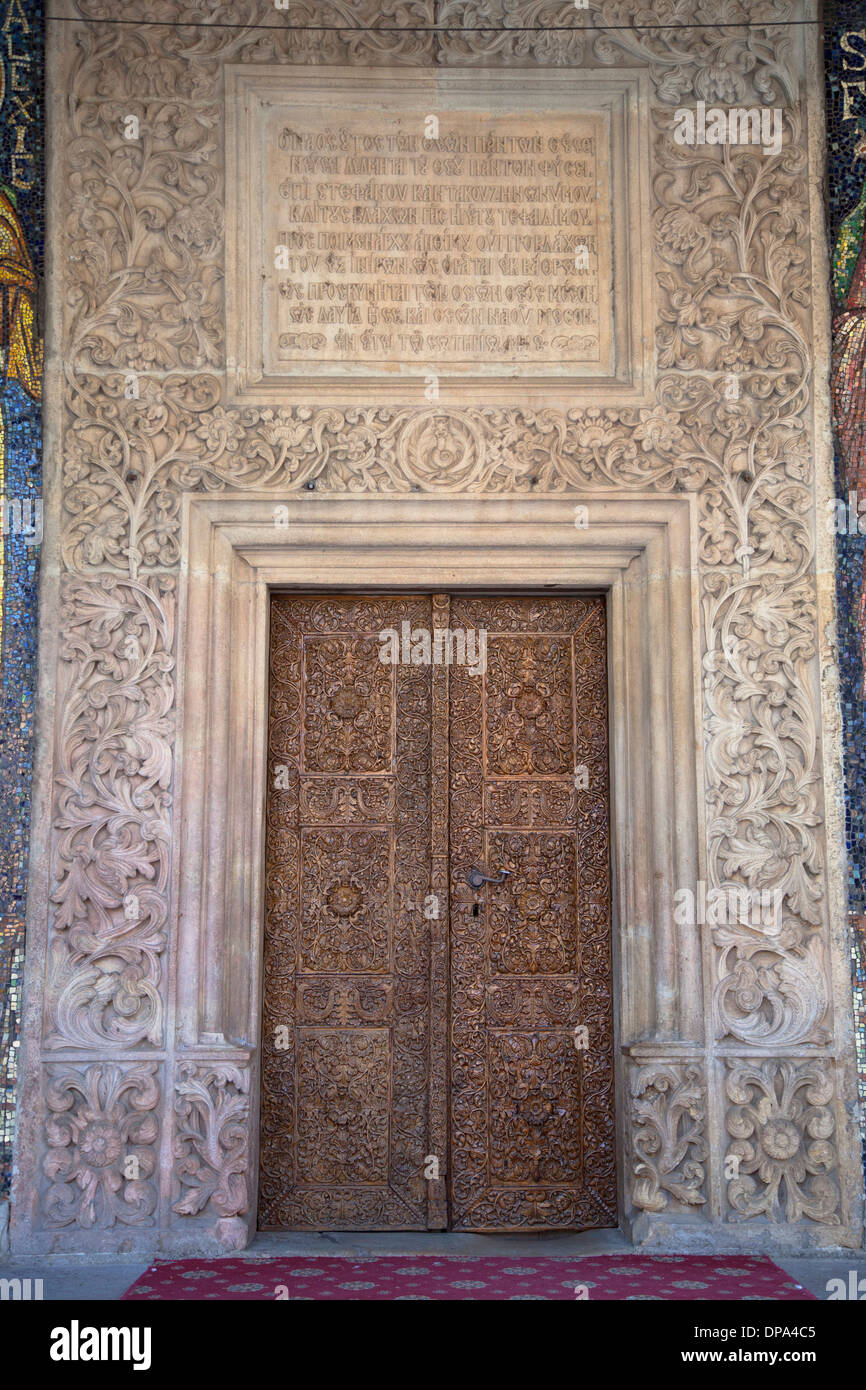 Door of Antim Monastery, Bucharest, Romania Stock Photo - Alamy