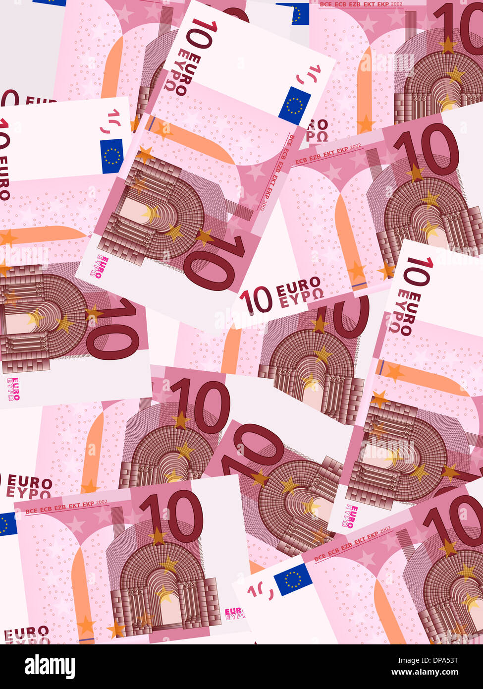 Background from a ten euro banknotes. Vector illustration Stock Photo ...